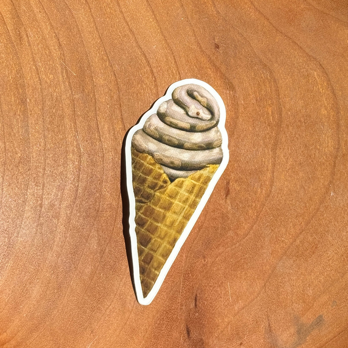 Snake Ice Cream Cone Sticker – Heim Iowa City