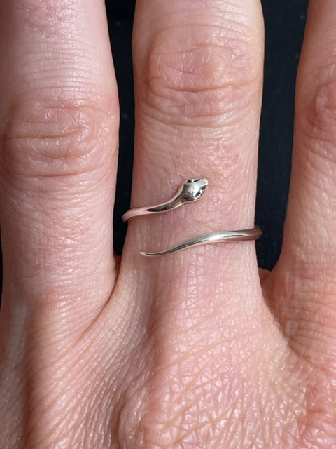 Adjustable Simple Snake Ring - Sterling Silver – Heim Iowa City
